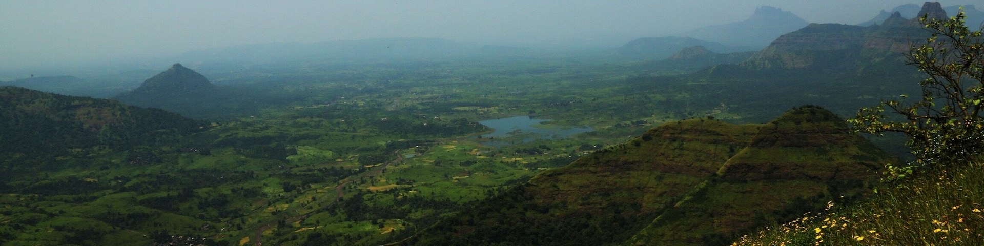 View of the Sahyadri hills from Matheran.