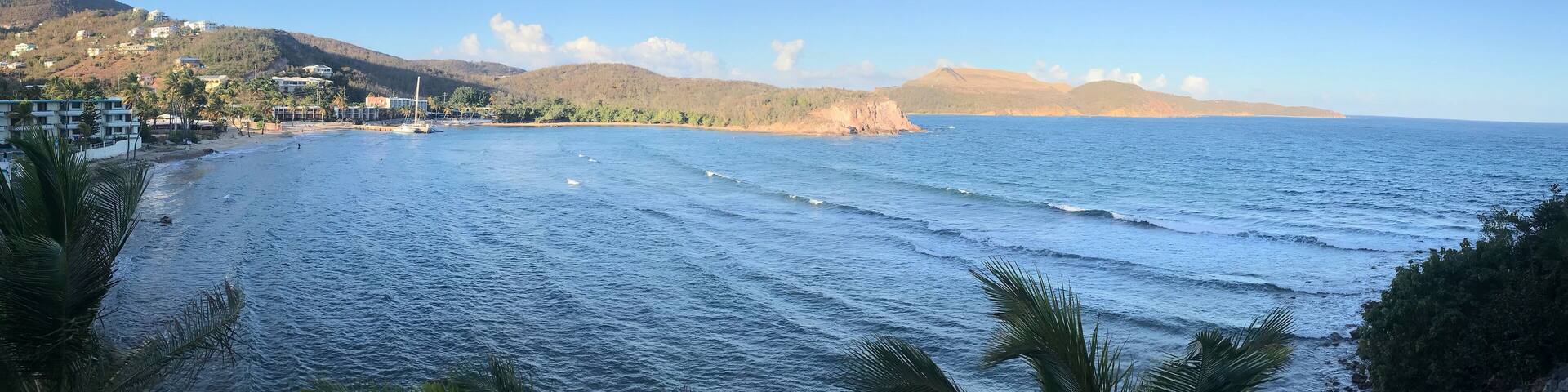 Beautiful bay and location. Sunrise and moon are both unbelievable