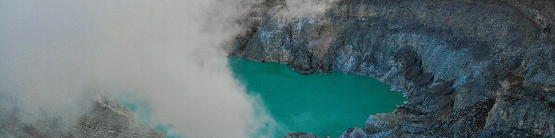 Drone shot during sunrise