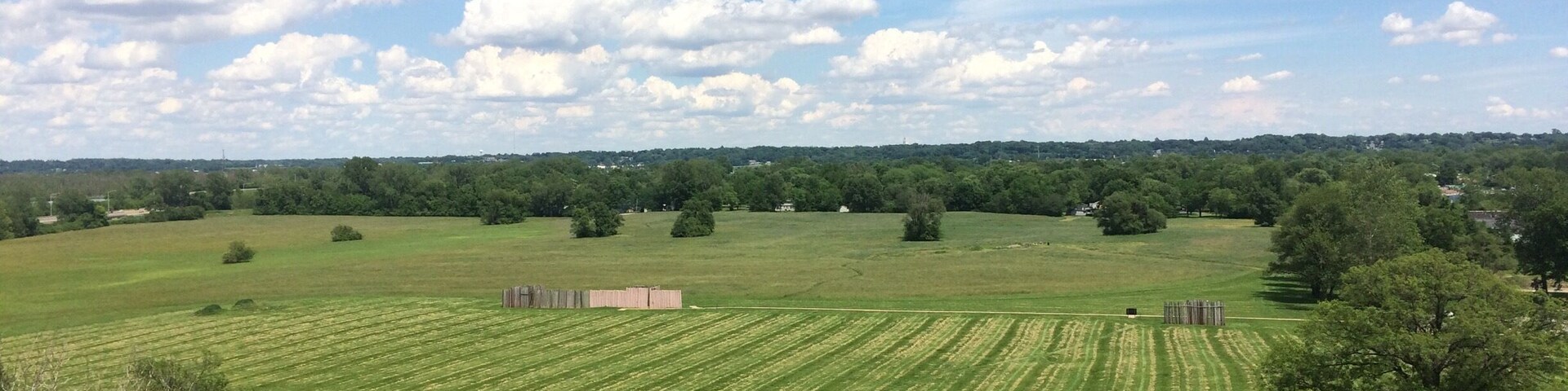 Central Plaza view from top of Monks Mound