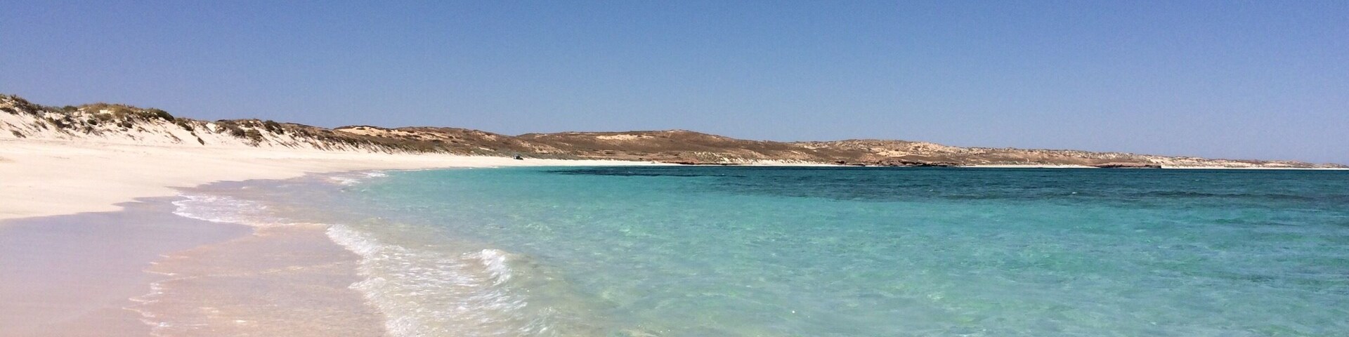 Is called "5 fingers". Those beaches can be reached by a 4WD track from the jetti parking. Easy to follow the map. The track is just a few km but some parts have really soft sand.
Good for snorkelling.