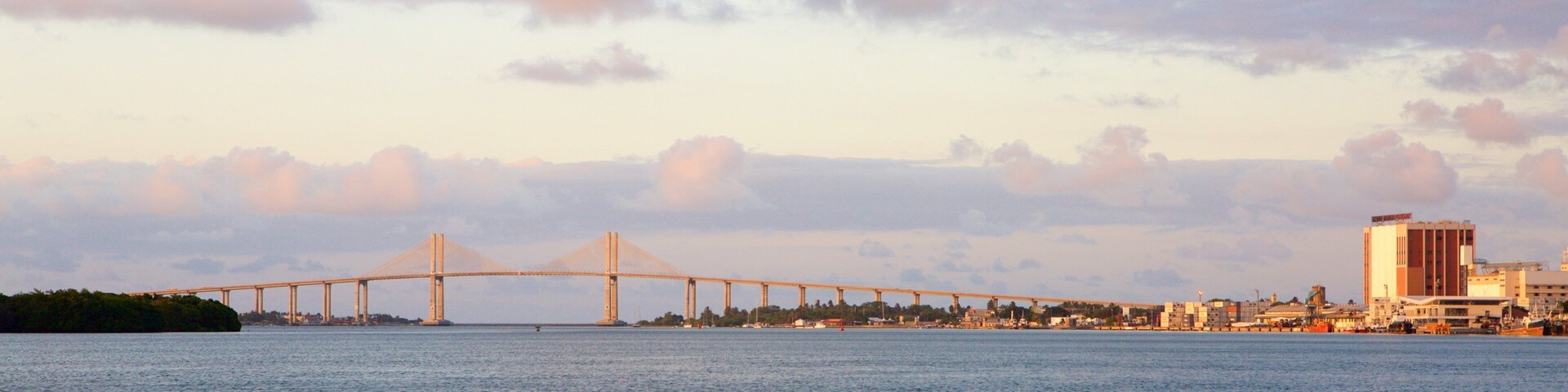 Natal featuring a bay or harbor and a bridge