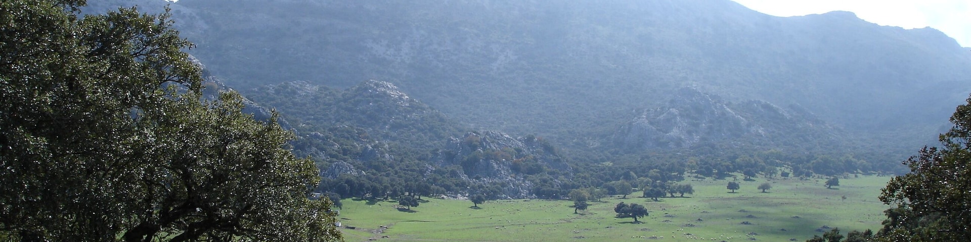 Llanos de Líbar, a karstic landform (polje), Andalusia, Spain