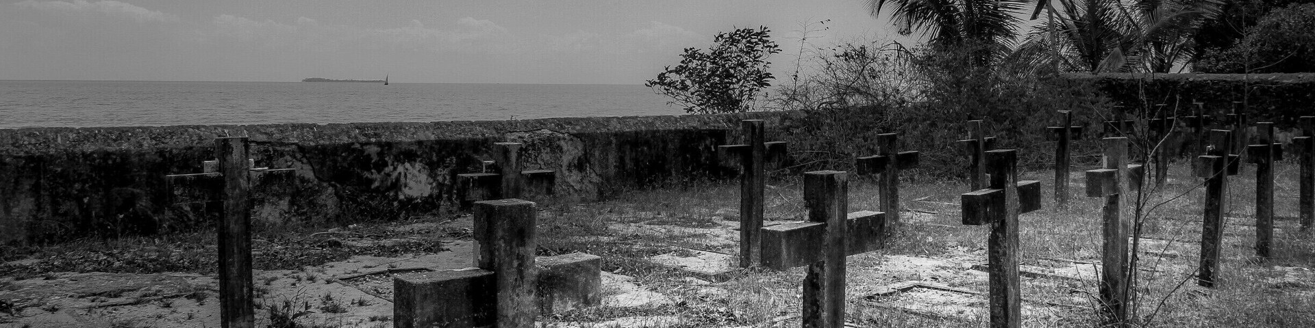 Grave Island (also called Chapwani Island) is one of several very small coral islands located a short distance off the coast of Zanzibar and is accessible by privately hired water transport, a journey of 15 to 20 minutes (and usually means getting your feet wet).
Grave Island Cemetery is a naval cemetery dating from before the First World War. In the extension is the grave of 24 petty officers and men of HMS "Pegasus", killed in action on 20 September 1914 when the ship was sunk by SMS "Konigsberg,"