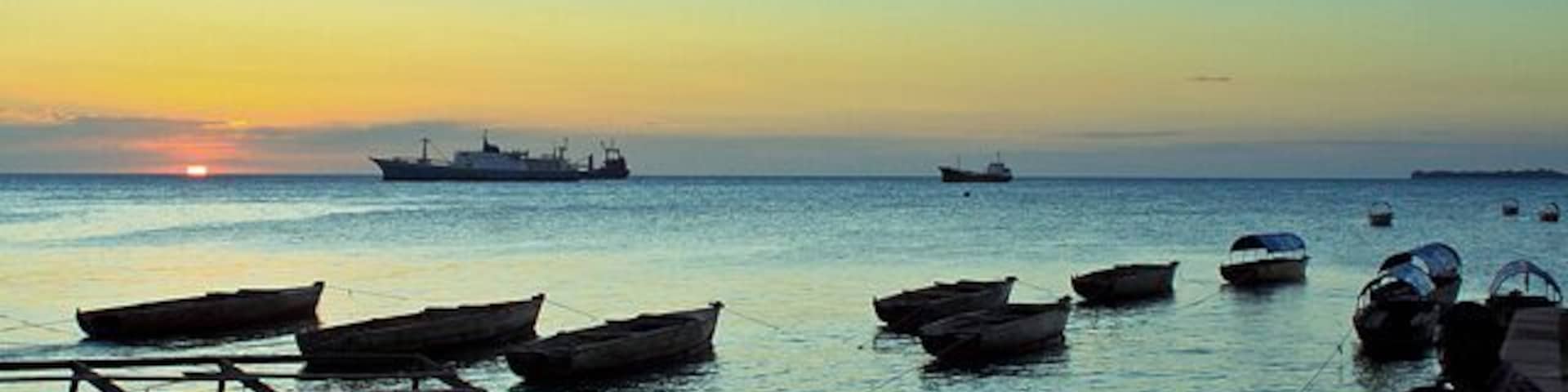 Stone Town is a great place to roam and see a side of Africa that is seldom seen. A place where cultures have mixed and co-exist. It is somewhat in decay and not very well kept, but it is extremely interesting to visit the sights and experience Stone Town while looking for souvenirs and just observing the Swahili culture and Zanzibar architecture. 
Amazing sunsets by the harbour! #GoldenHour #blue