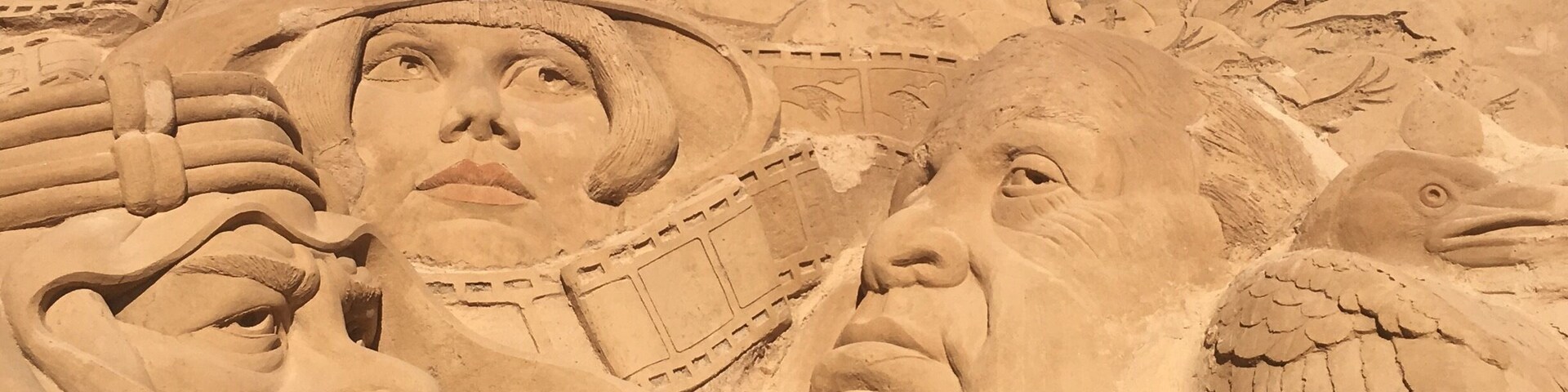 Impressive sand sculptures