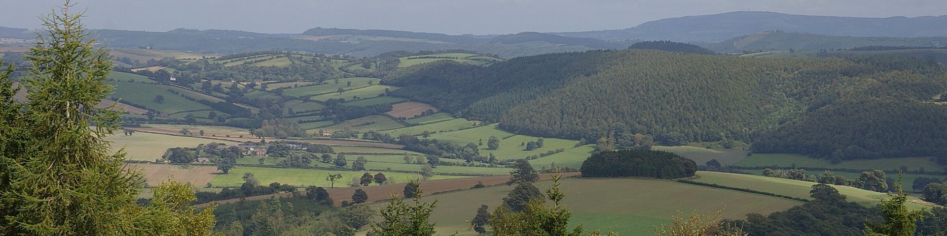 View from Bury Ditches hill fort.