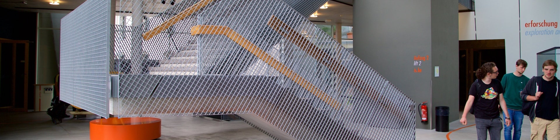 Ozeaneum featuring interior views as well as a small group of people