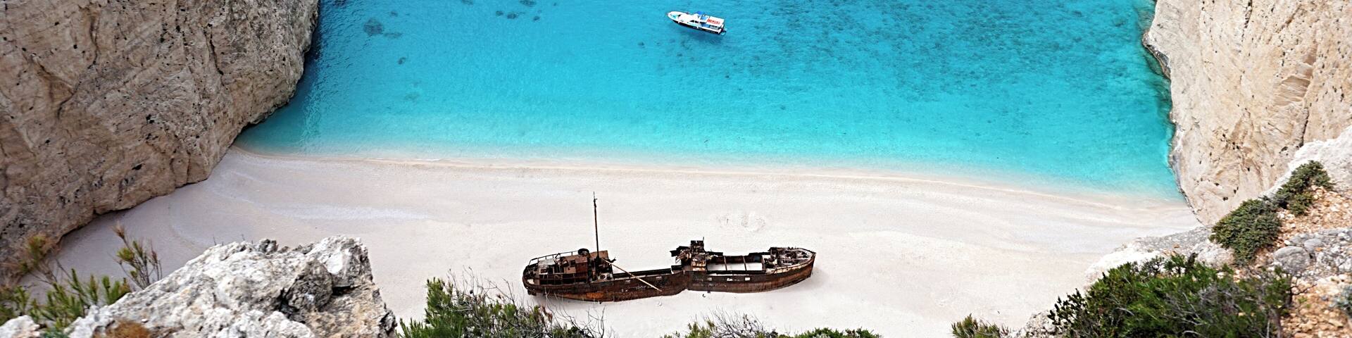 Escape and find your inner peace in the snow-white Navagio Beach (Ναυάγιο) and bluer-than-blue water! #LifeAtExpedia #SeasideDiscoveries