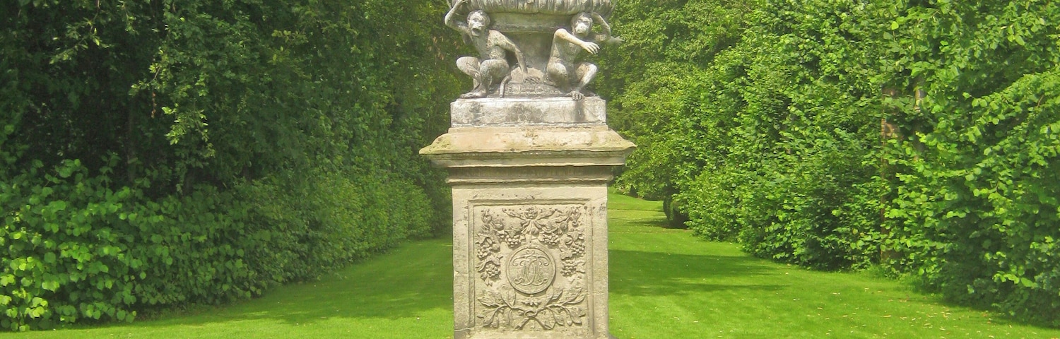 The Four Seasons Vase in Melbourne Hall gardens