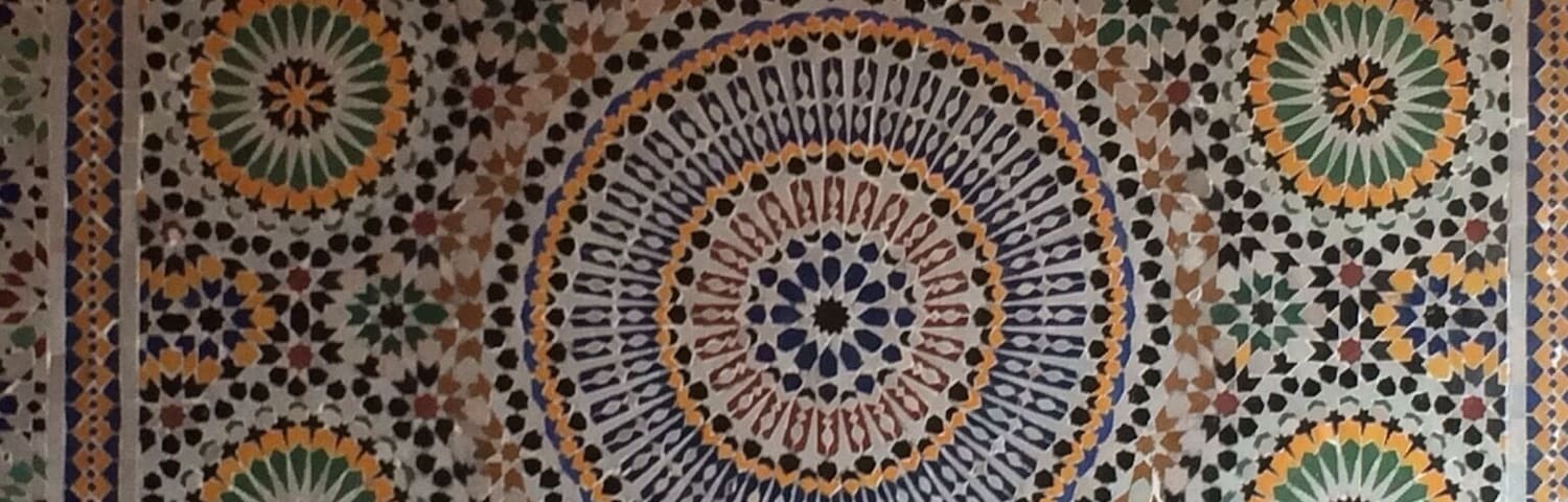 Wall in the hotel. Beautiful and intricate design.