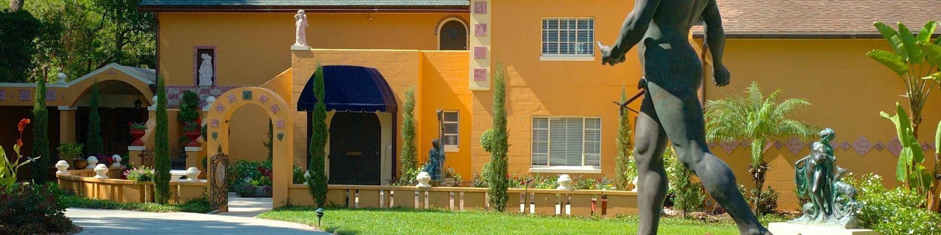 Albin Polasek Museum and Sculpture Gardens featuring a garden and a statue or sculpture