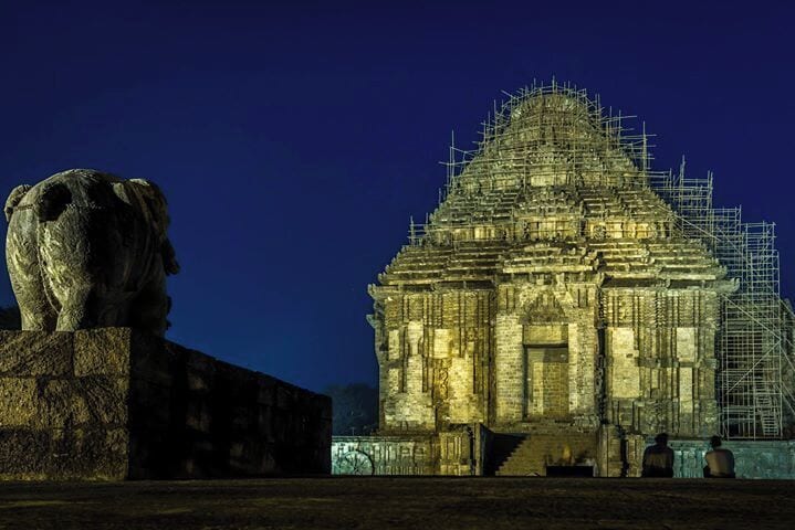 Konark temple...I had to be quite sneaky to get this...you weren't allowed to put up a tripod, and one of the blokes sitting here was a security guard...I sneaked behind him behind a wall, and set up my tripod and raised the camera up like a periscope over the wall and got the shot.