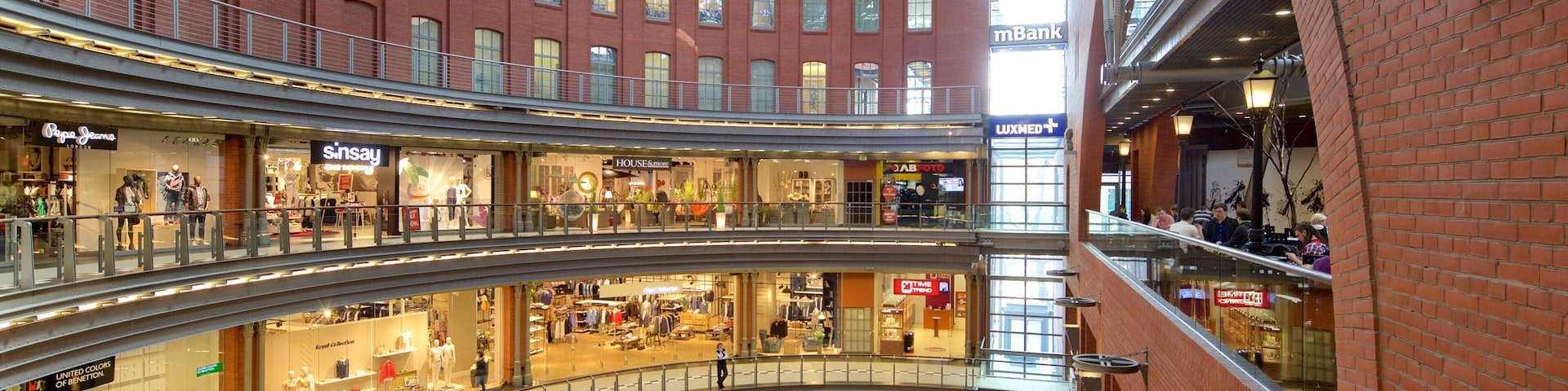 Stary Browar Shopping and Art Centre featuring shopping and interior views