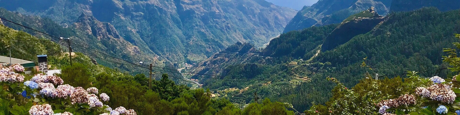 View towards Serra de Água from ridge. West Madeira tour