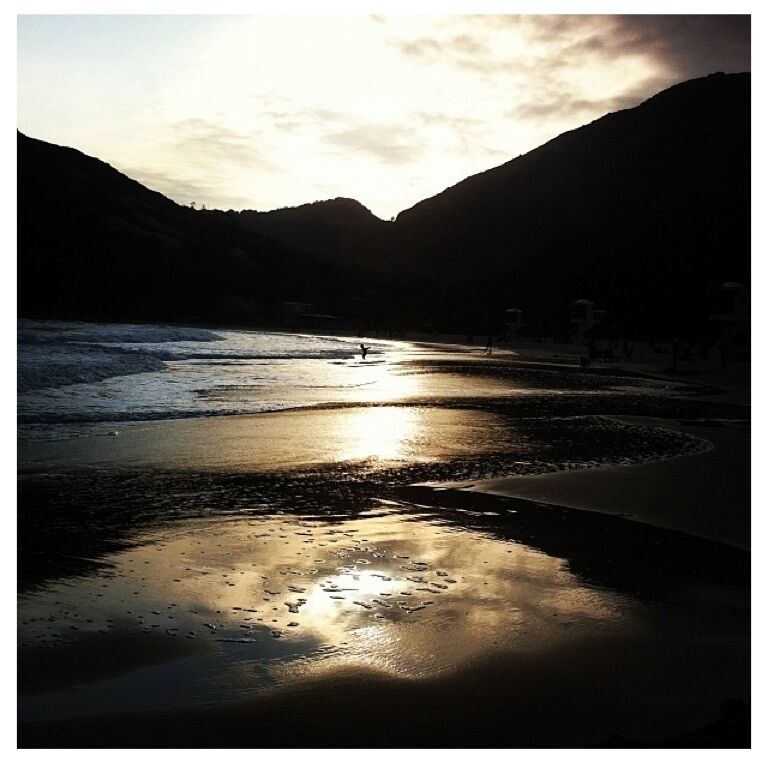 #sunset at Hong Kong's beautiful beach #shekO  ... great time for #reflection