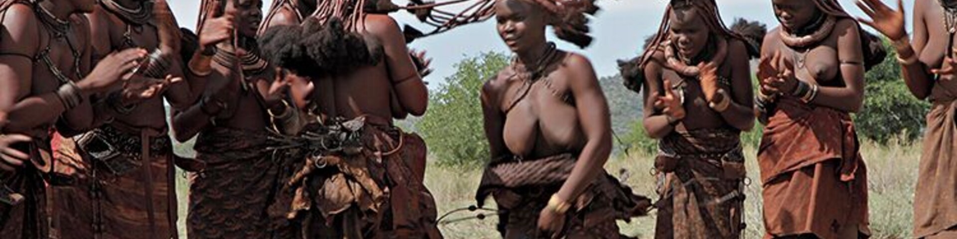 Visiting a Himba village near Opuwo.
