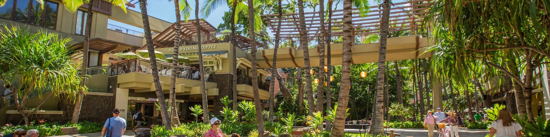 Royal Hawaiian Center featuring a park and street scenes