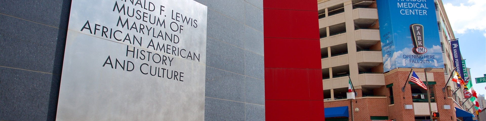 Reginald F. Lewis Museum which includes signage