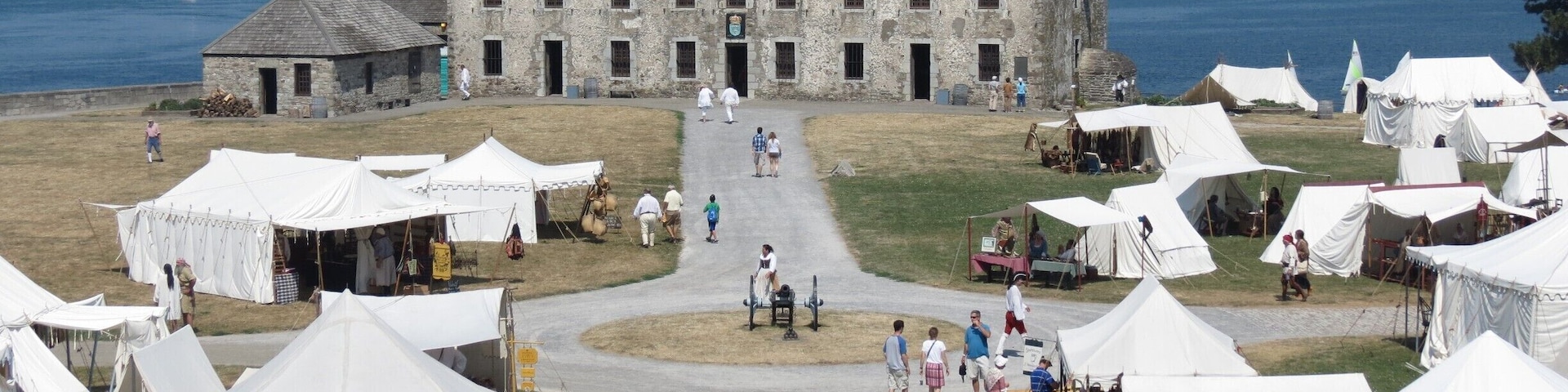 My family and I went on a weekend that hosted a re-enactment. People were dressed up and living in tents all weekend and it really made the history of the fort come alive.