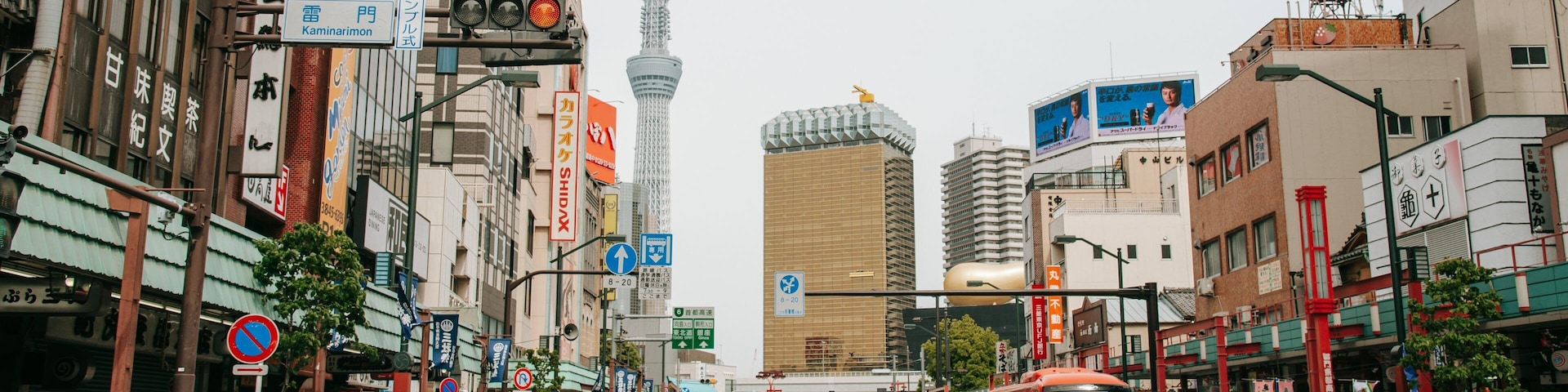 Tokyo Skytree featuring street scenes and a city