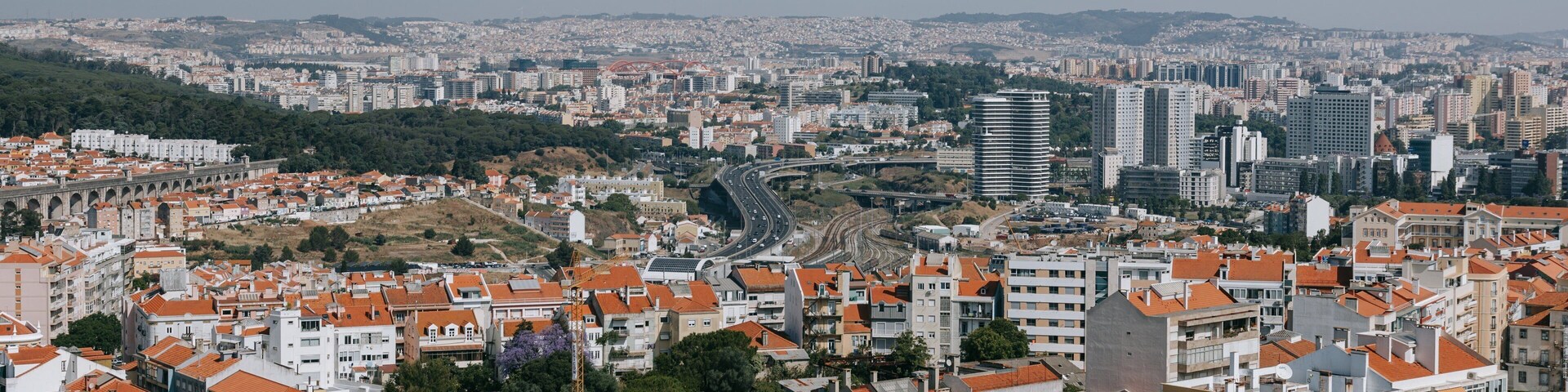 Amoreiras Shopping Center featuring a city and landscape views