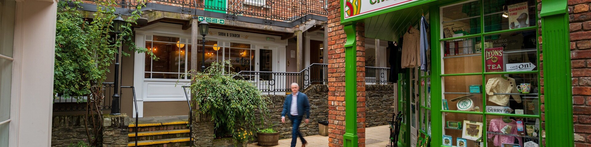 Irish Craft Village showing signage
