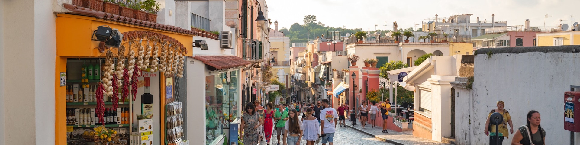 Via Vittoria Colonna featuring street scenes as well as a small group of people