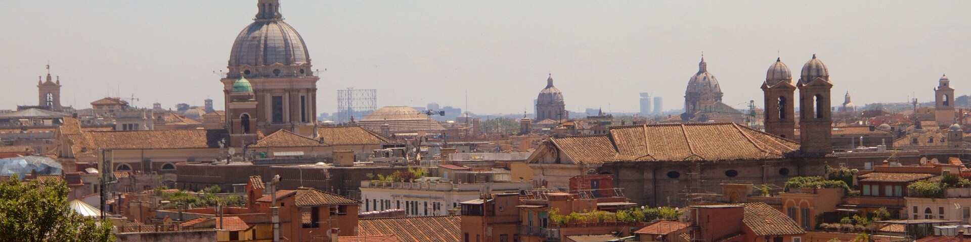 Pincio Terrace showing a city and heritage architecture