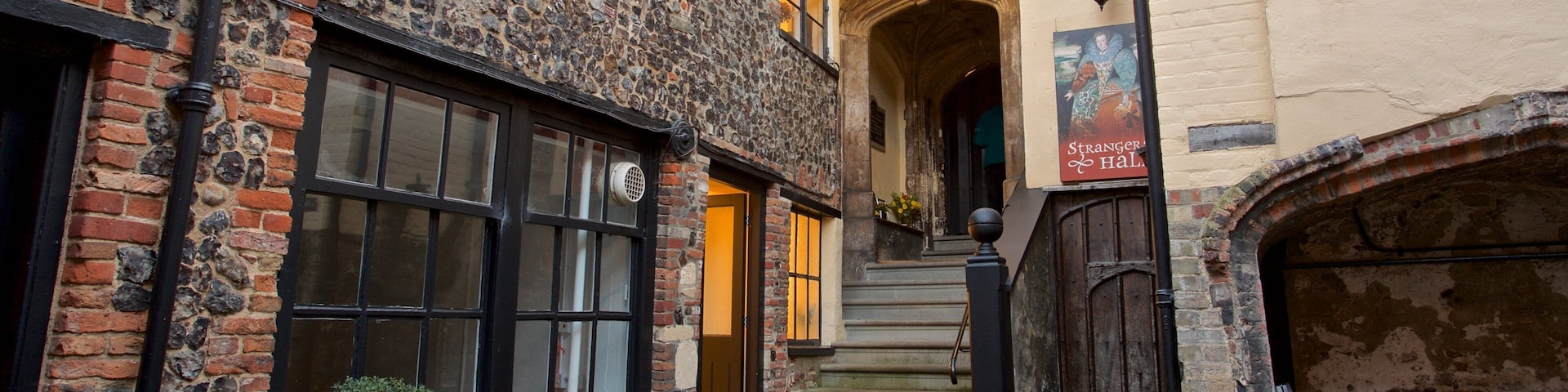 Strangers Hall Garden featuring heritage elements