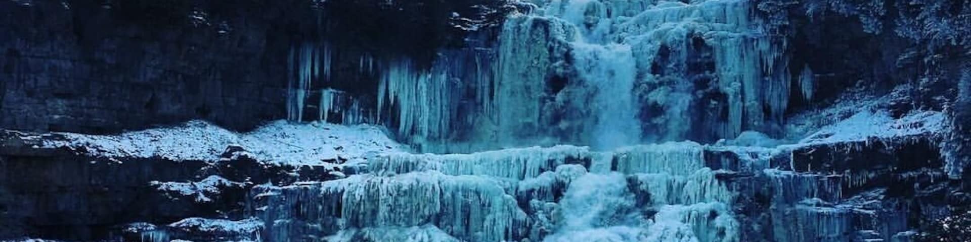 Chittenango falls. Have to climb over some fences in the winter time but it's worth it. #chittenangofalls #waterfalls #hiking #upstateny #waterlust #roadtrip