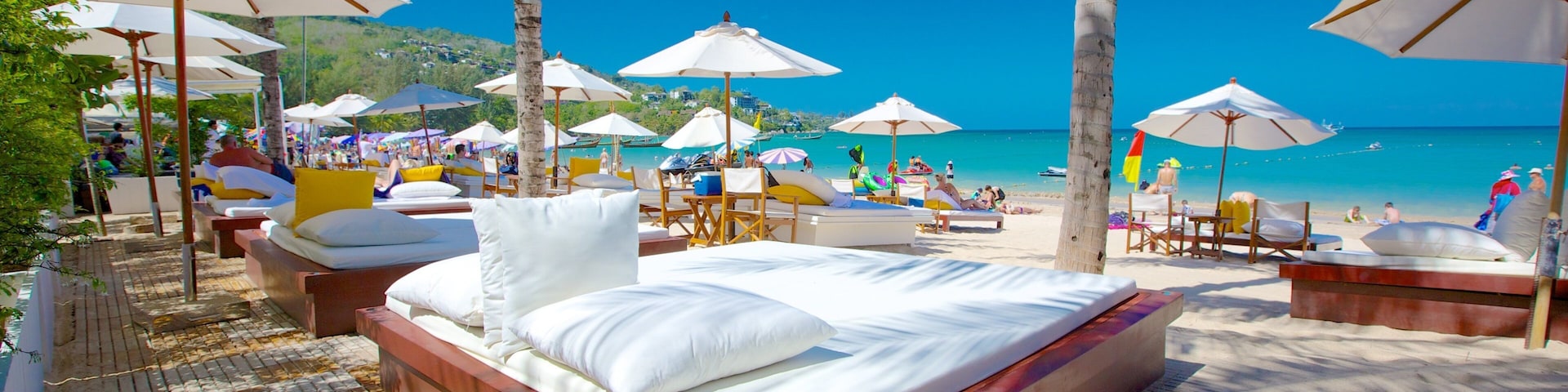 Kamala Beach showing a luxury hotel or resort, a beach and tropical scenes