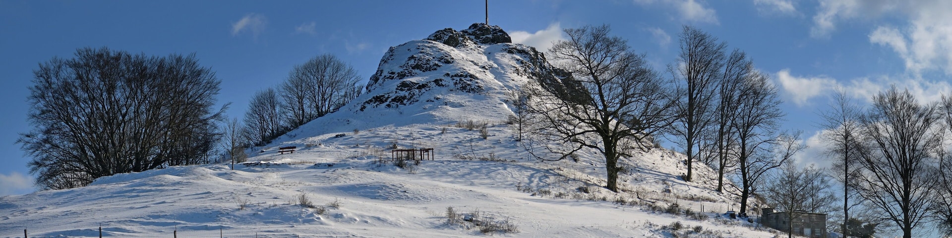 Wachtküppel in the Rhön Mountains seen from northwest
