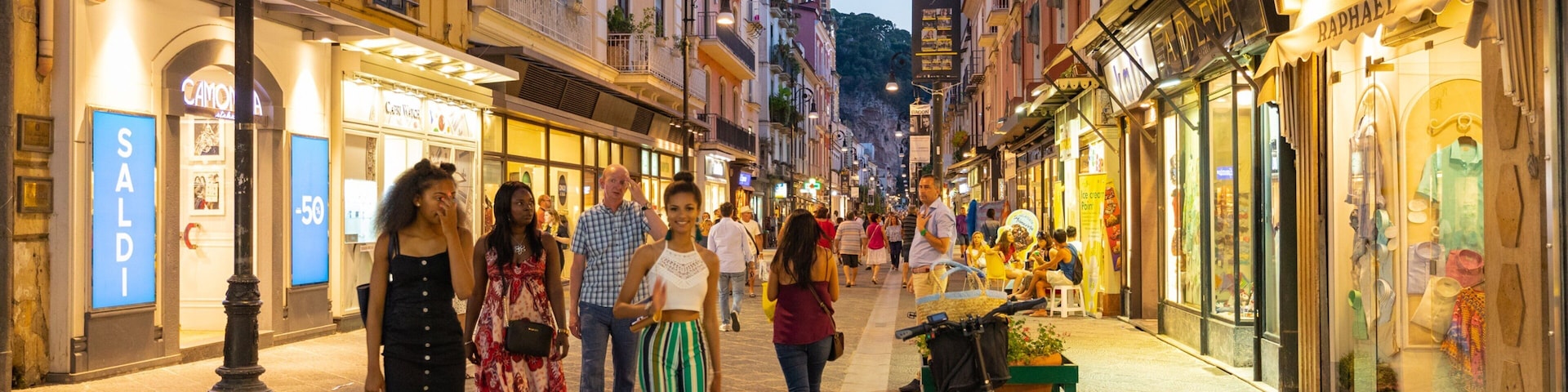 Corso Italia which includes street scenes as well as a small group of people