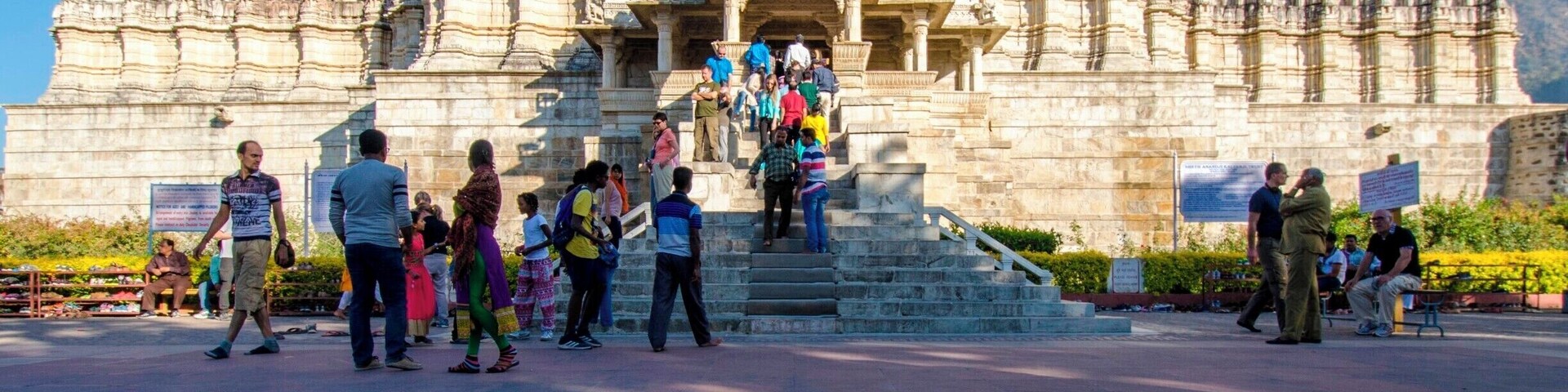 Interestingly, this massive light-coloured-marble Jain Temple at Ranakpur in Rajasthan (India) was not built by a King or Ruler, instead it is product of a divine vision of a local business person. Temple dates back to 15th century. 1444 marble pillars, carved in exquisite detail, support the temple. The pillars are all differently carved and no two pillars are the same. Also all the statues face one or the other statue. A truly man made miracle somewhere lost on the map of India.
#LifeAtExpedia
