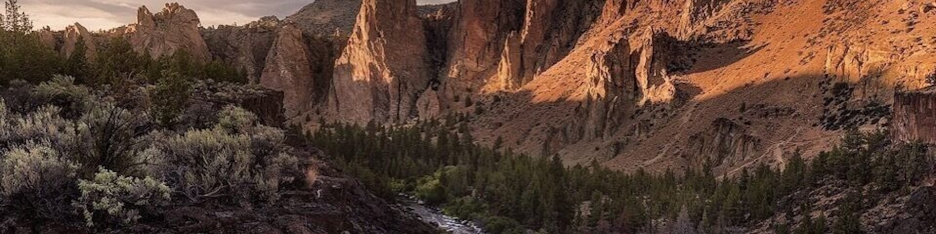 Catching the last light of Summer at Smith Rock State Park.