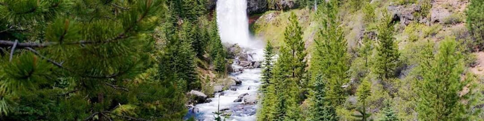 This gorgeous waterfall is in the high desert near Bend, Oregon. Well worth the dusty road that confuses a GPS.