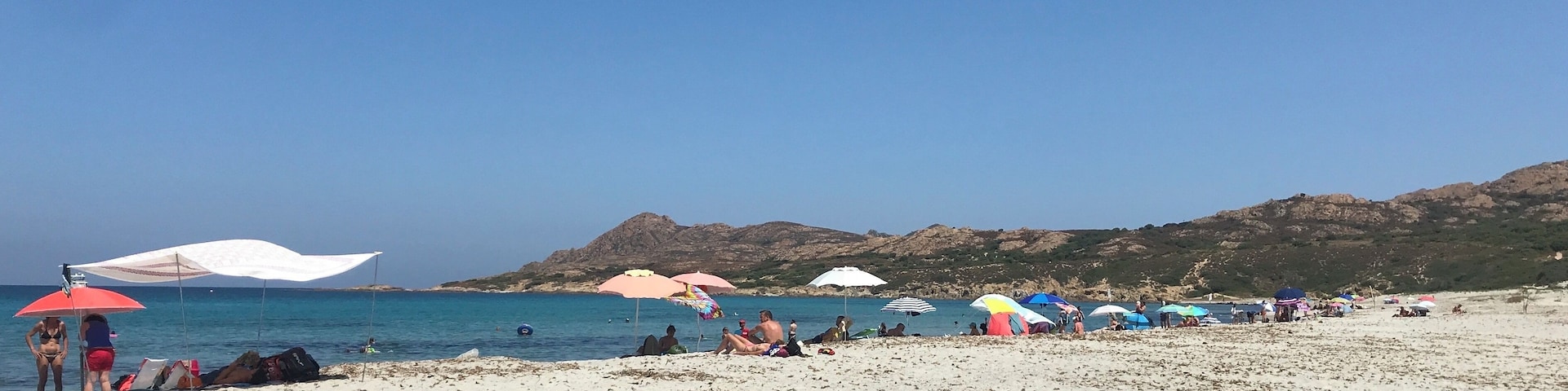 Wild beach to reach by walk only (20min) with white sand, clear water (not sea weeds at all)