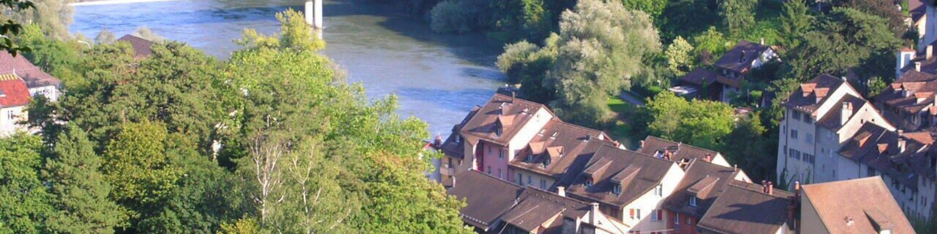 Stadt Brugg, vom Hexenplatz aus gesehen
