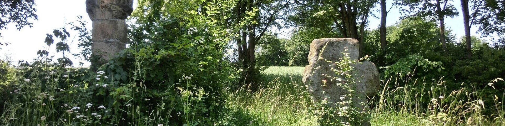 Marter und Kreuzstein bei Trebgast