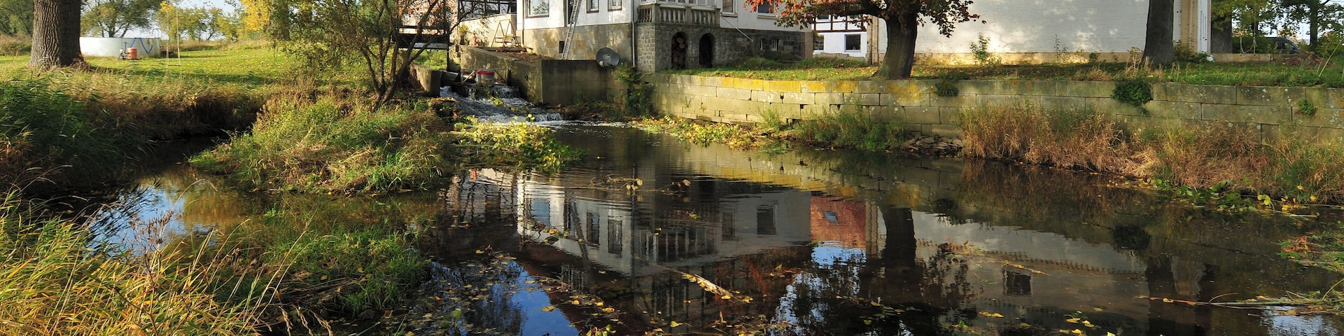 The "Rosenmühle" on the river Haller is a former water mill in Adensen, Nordstemmen, Lower Saxony, Germany.