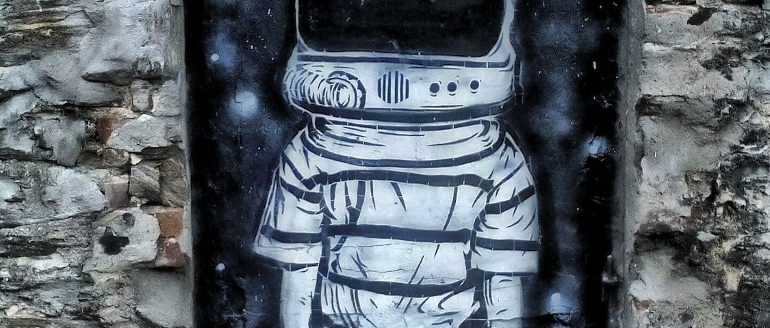 Old wall and graffiti art