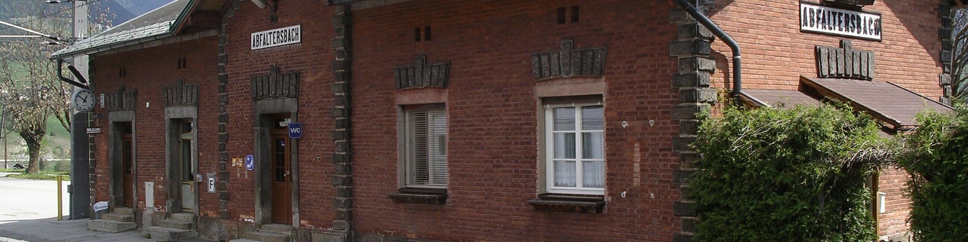 Abfaltersbach railway station in Austria