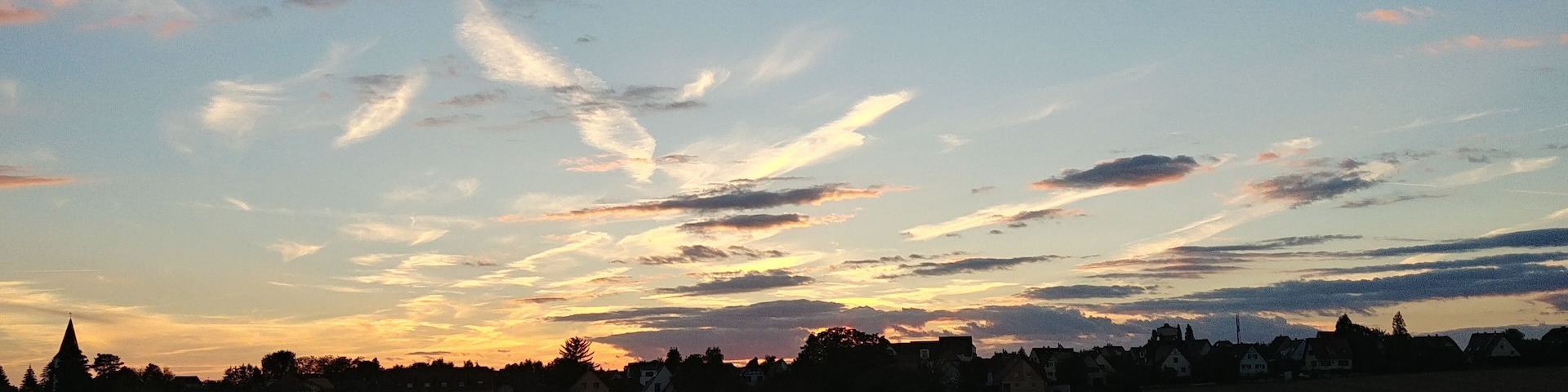 Sunset near the river