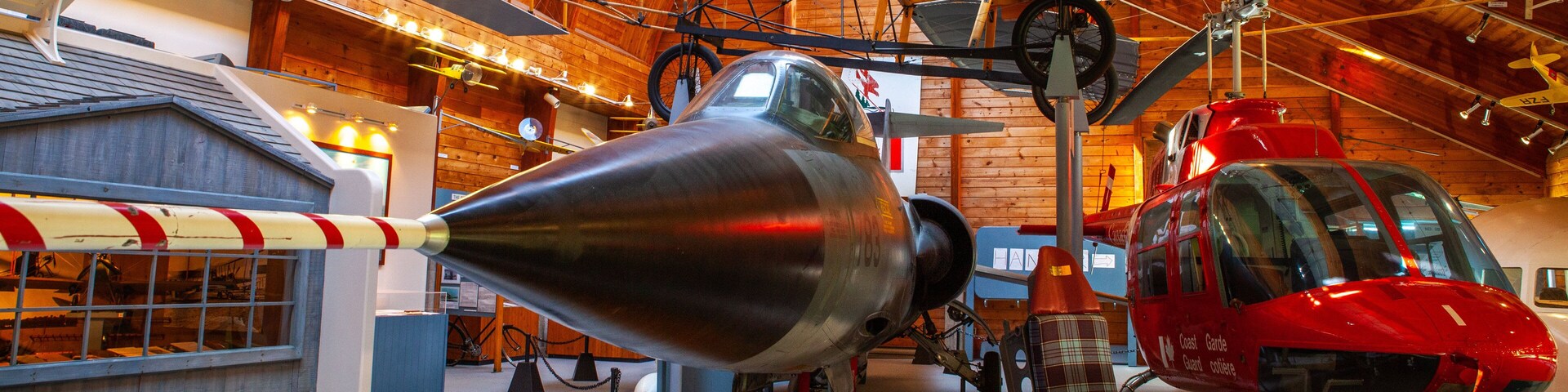 Atlantic Canada Aviation Museum featuring aircraft and interior views