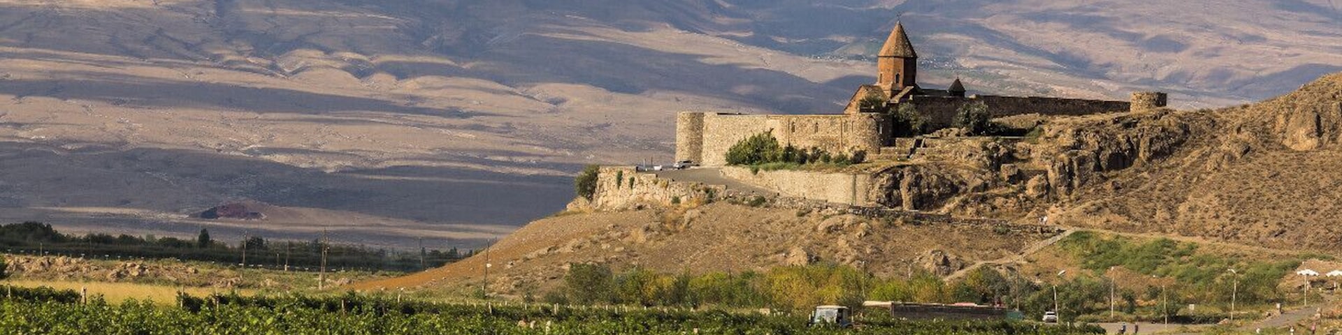 Beautiful monestary in Armenia at the foot of Mount Ararat.
