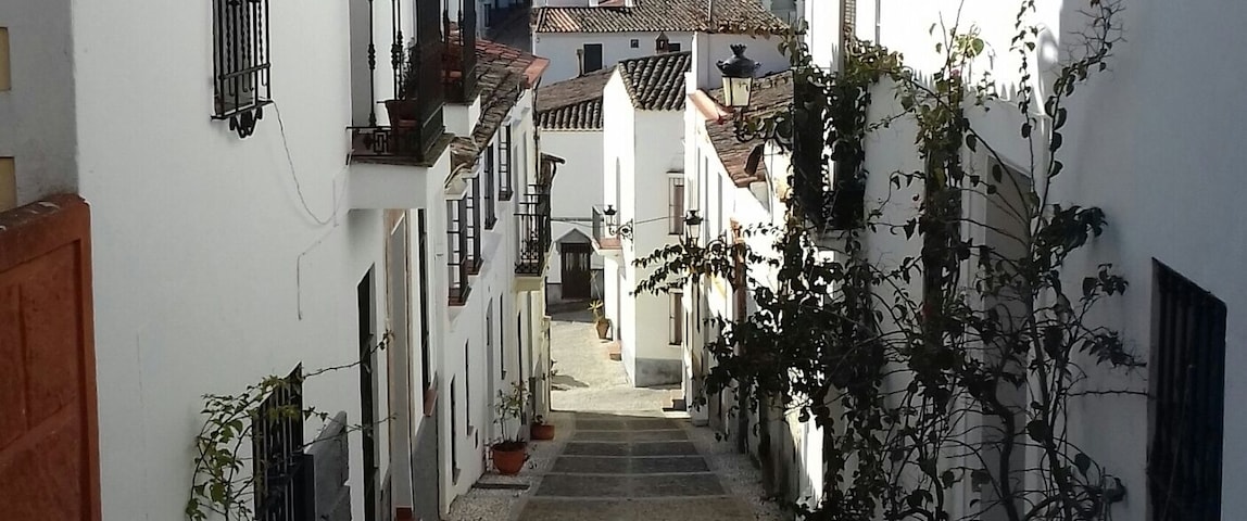 Cute little street with a view straight to to the mosque!