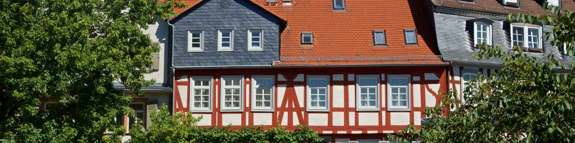 Hoechst Castle showing a house and heritage elements