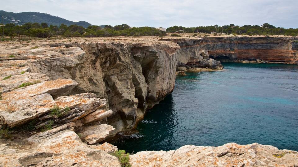 Punta Pedrera showing rugged coastline and general coastal views