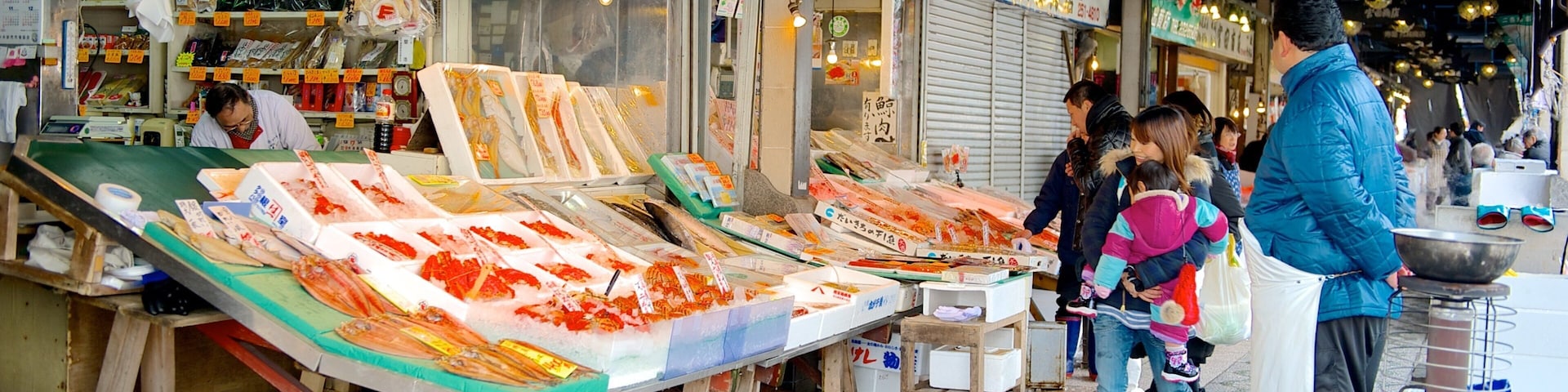 Nijo Market which includes markets